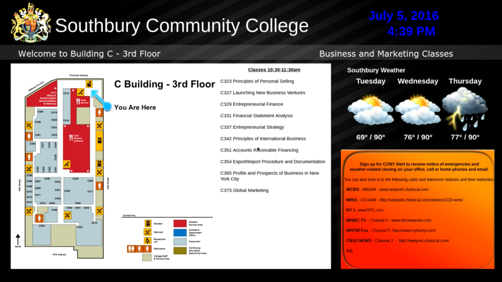 Sprite Media College Digital Signage | Sprite Media