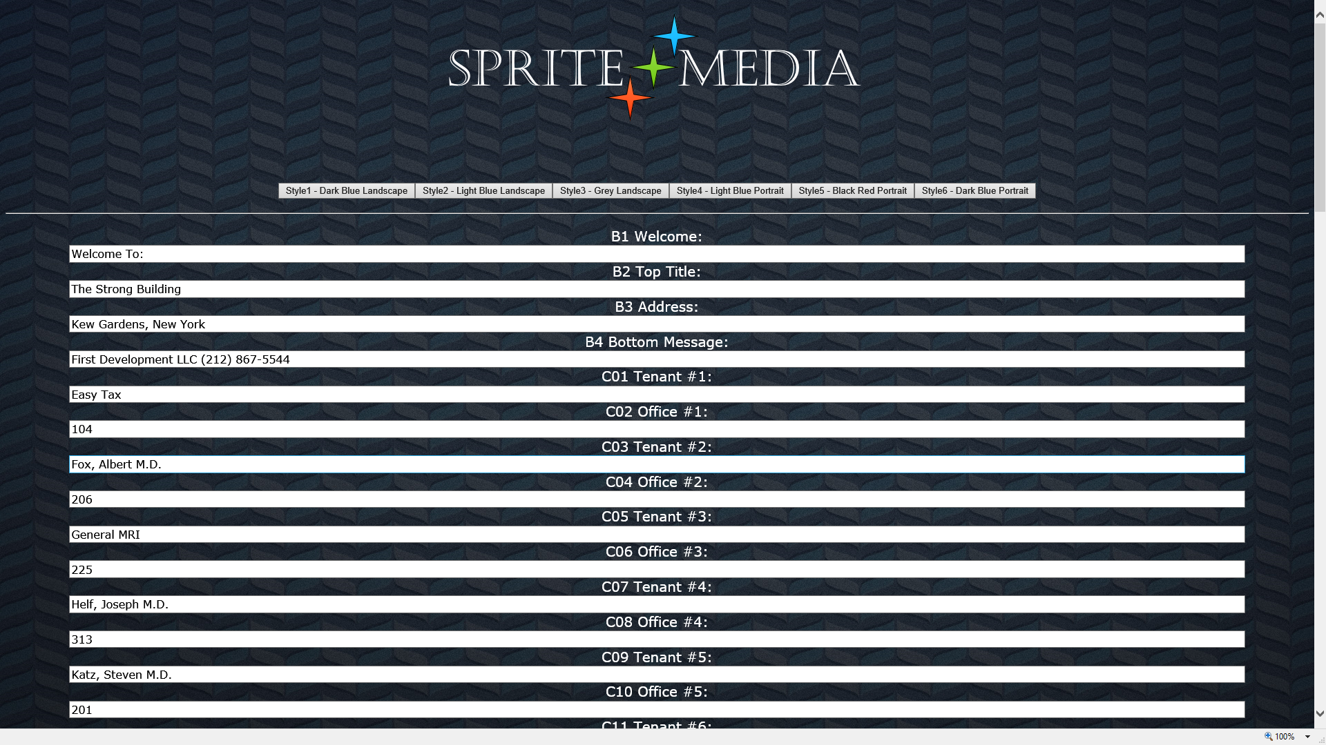 Sprite Building Directory | Sprite Media